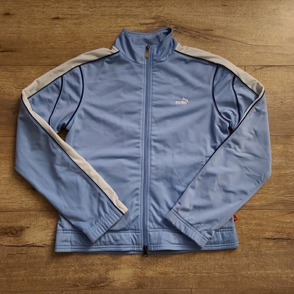 Puma | Jackets & Coats | Puma Blue Track Jacket Xs | Poshmark